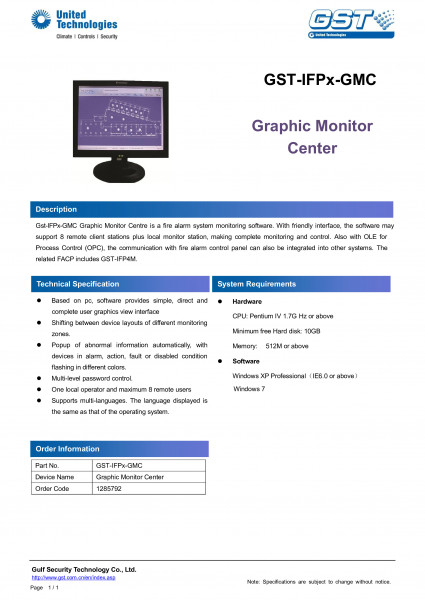 GST Graphic Monitor Center Color graphic Control and Display system ...