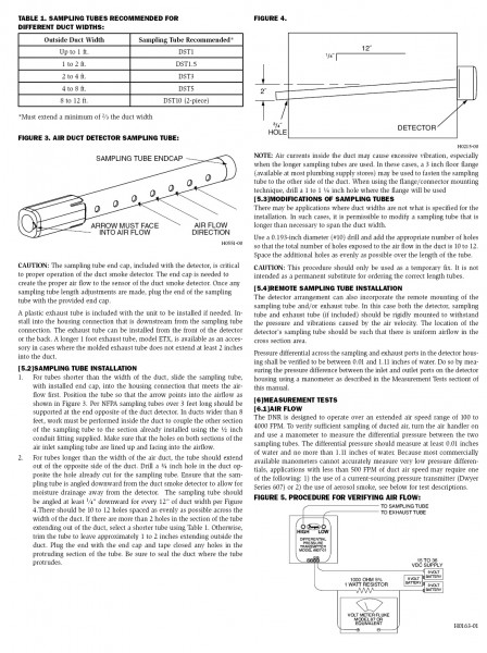 SYSTEM SENSOR Sampling Tube for Duct 4-8 ft Model. DST-5