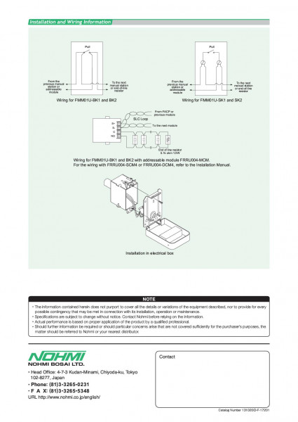 Addressable Manual Pull Station Dual Action Lead Wire Connection รุ่น ...