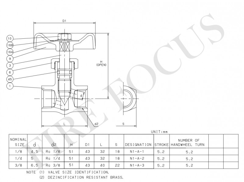 KITZ Brass Needle Valve W.O.G. 10k Psi. Thread End BS21 Size 1/4 Inch ...