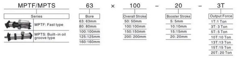 กระบอกลมนิวเมติก SNS MPTF/MPTS Series