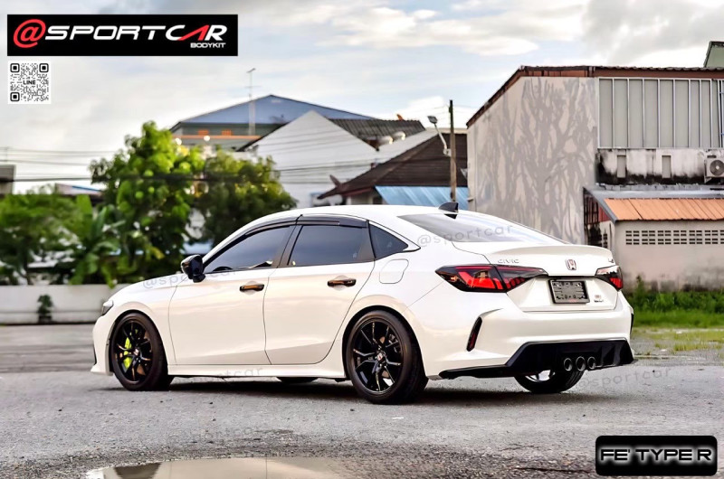 ชุดแต่ง Civic FE Type R - สเกิร์ตรอบคัน Honda Civic FE Type R MC แต่ง ...
