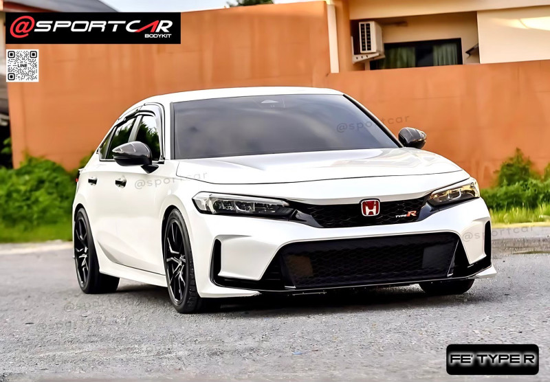 ชุดแต่ง Civic FE Type R - สเกิร์ตรอบคัน Honda Civic FE Type R MC แต่ง ...