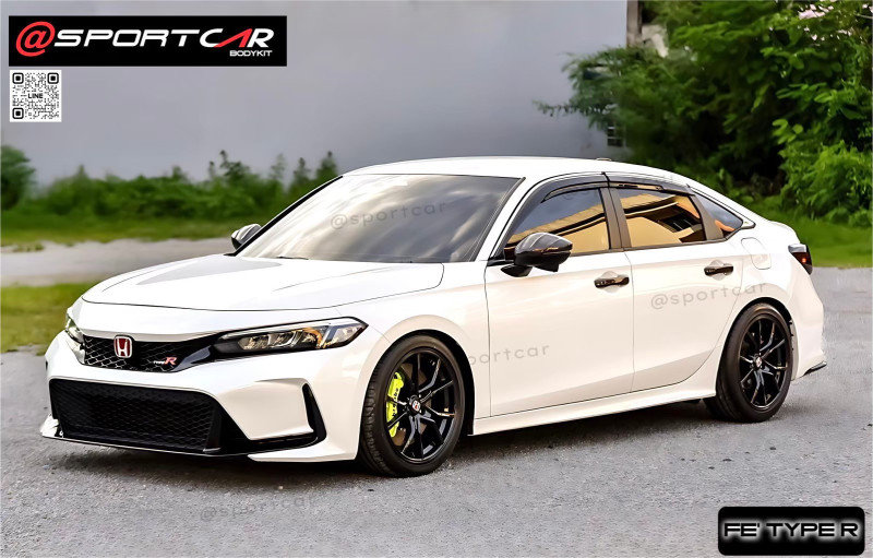 ชุดแต่ง Civic FE Type R - สเกิร์ตรอบคัน Honda Civic FE Type R MC แต่ง ...