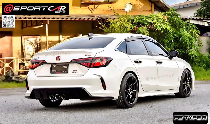ชุดแต่ง Civic FE Type R - สเกิร์ตรอบคัน Honda Civic FE Type R MC แต่ง ...