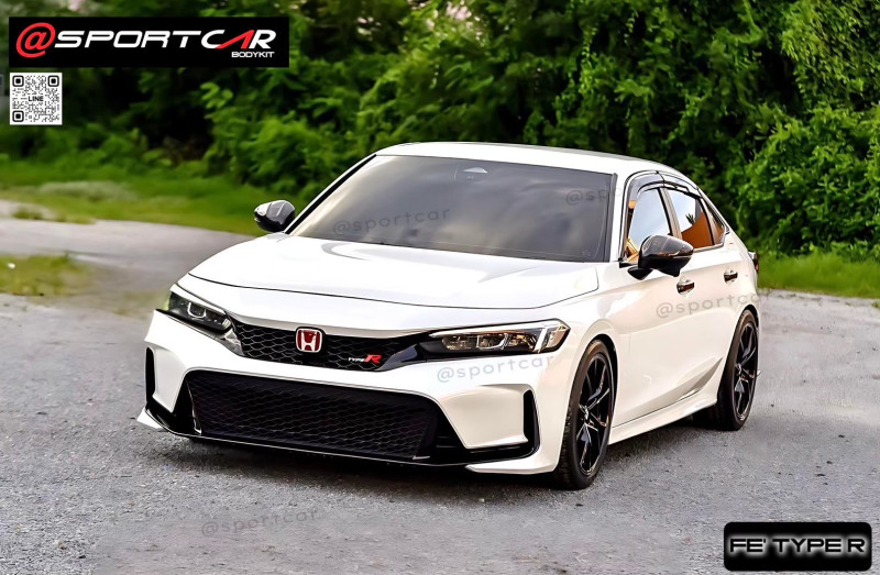ชุดแต่ง Civic FE Type R - สเกิร์ตรอบคัน Honda Civic FE Type R MC แต่ง ...