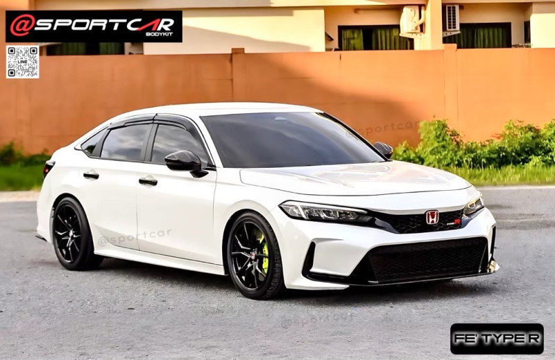 ชุดแต่ง Civic FE Type R - สเกิร์ตรอบคัน Honda Civic FE Type R MC แต่ง ...